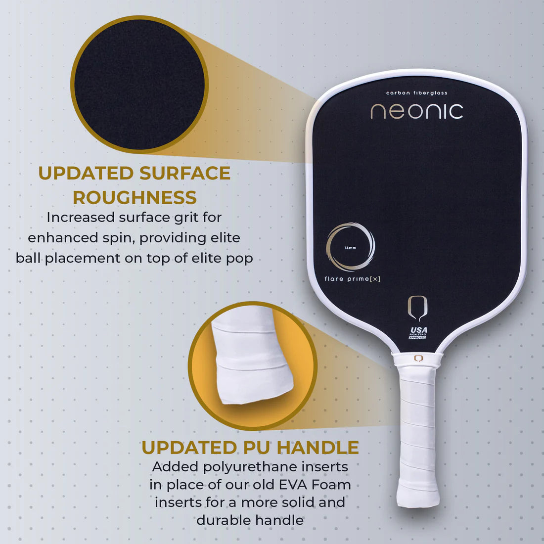 Neonic Flare Prime X 14mm | The Magic Paddle! | light & fast with high ...