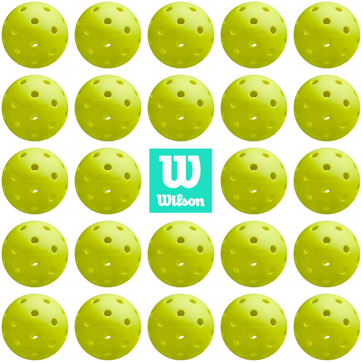 Wilson Tru32 (24 balls) Indoor/Outdoor Hybrid Pickleball - the most du ...
